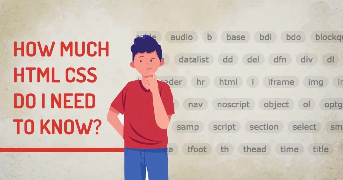 How Much HTML and CSS You Need To Know in [2025]